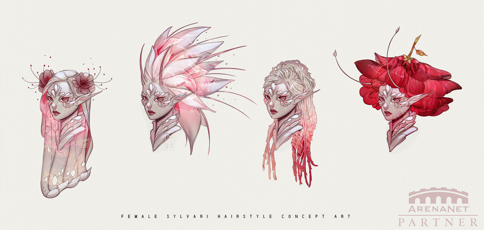 ArtStation - Sylvari Hairstyles Concept art