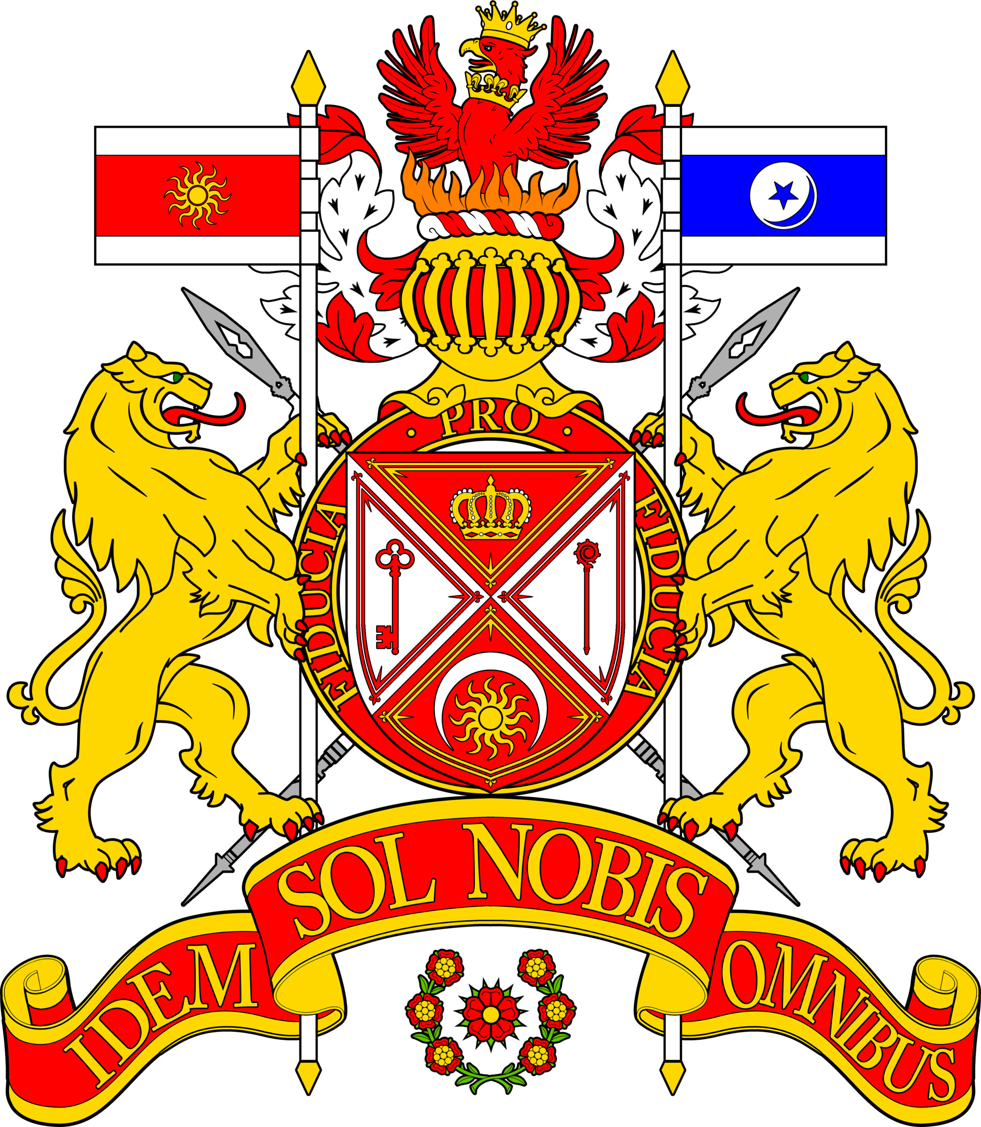 Adam Alexander Croke - Heraldic Achievement - Personal Coat of Arms