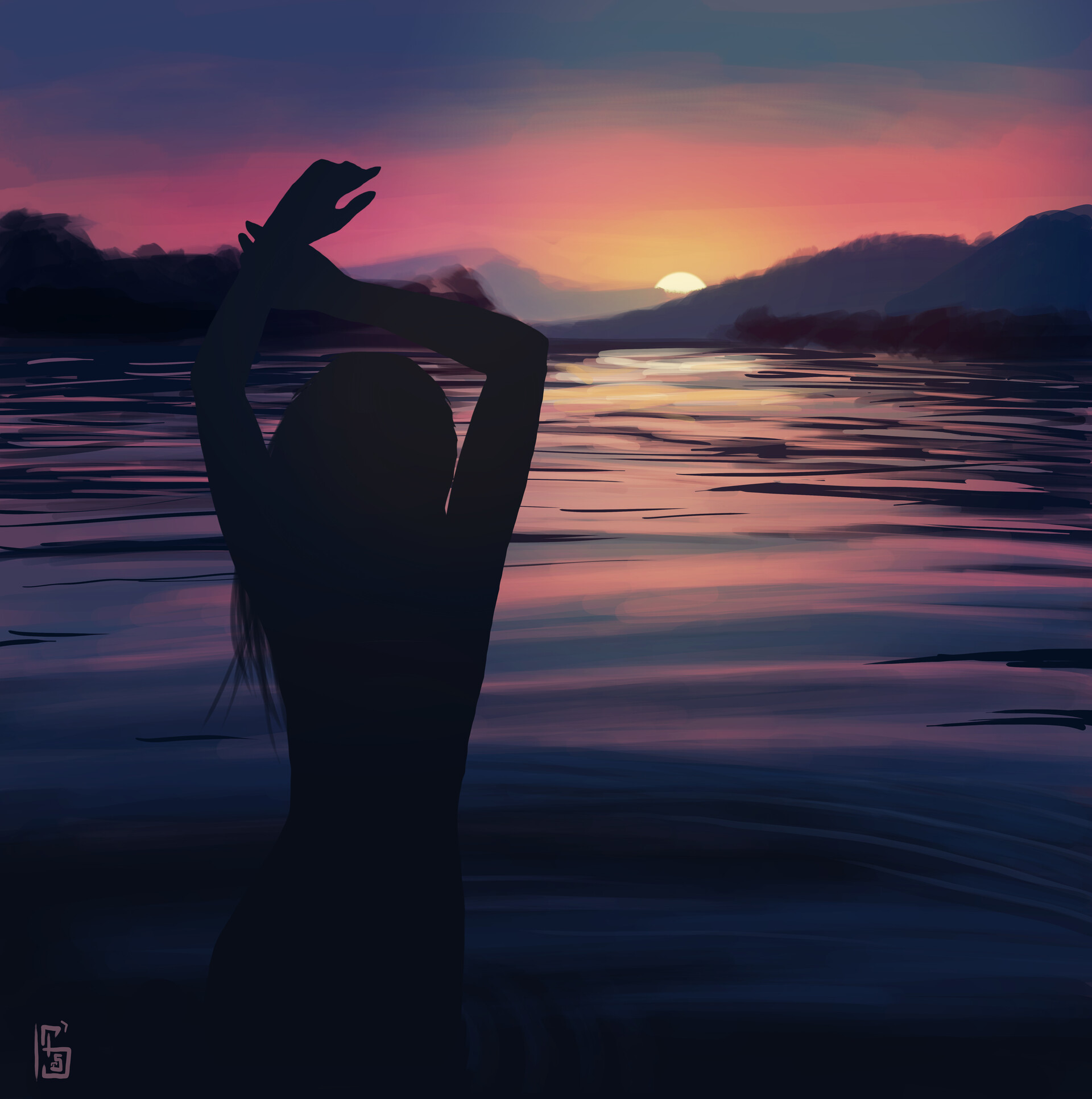 ArtStation - Water drawing exercise