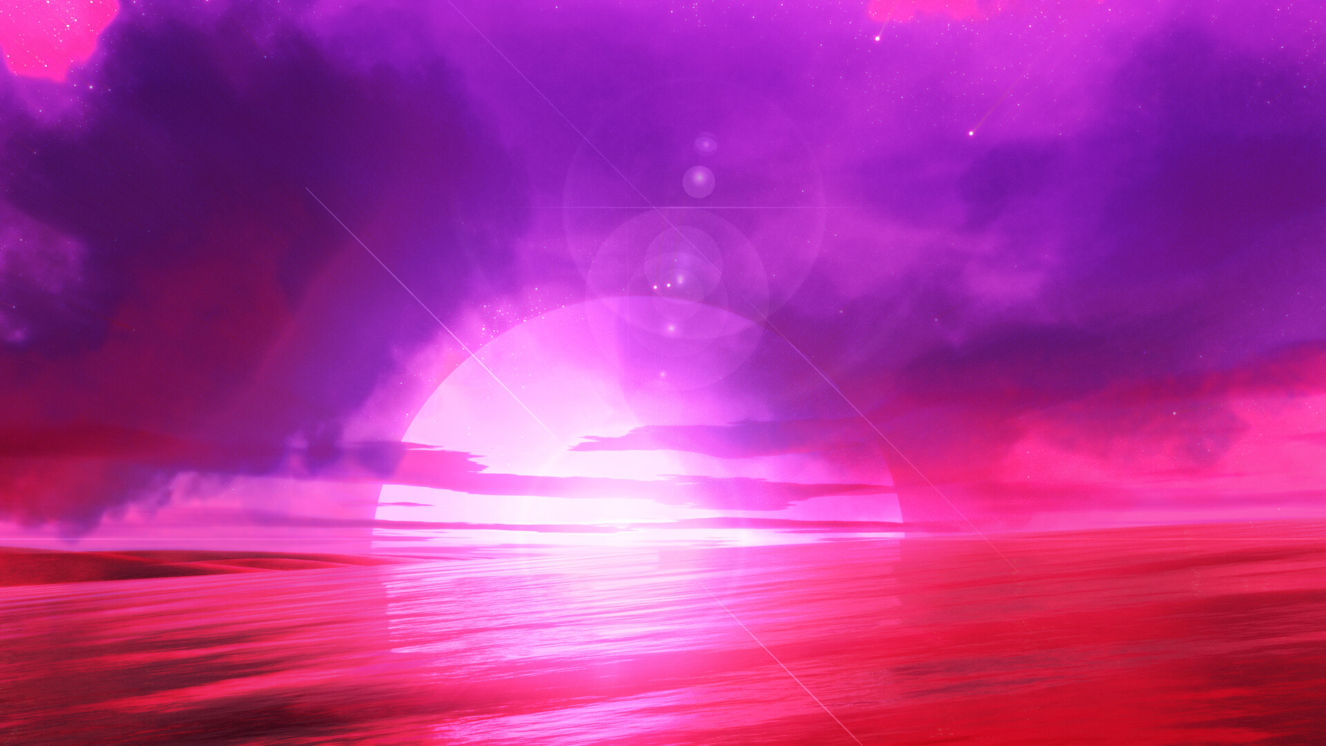 ArtStation - Pink Sunset