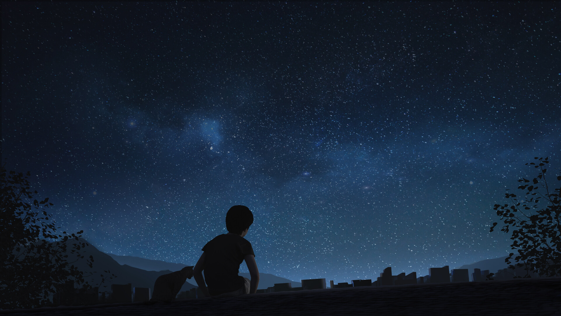 ArtStation - Matte Painting - Night Sky