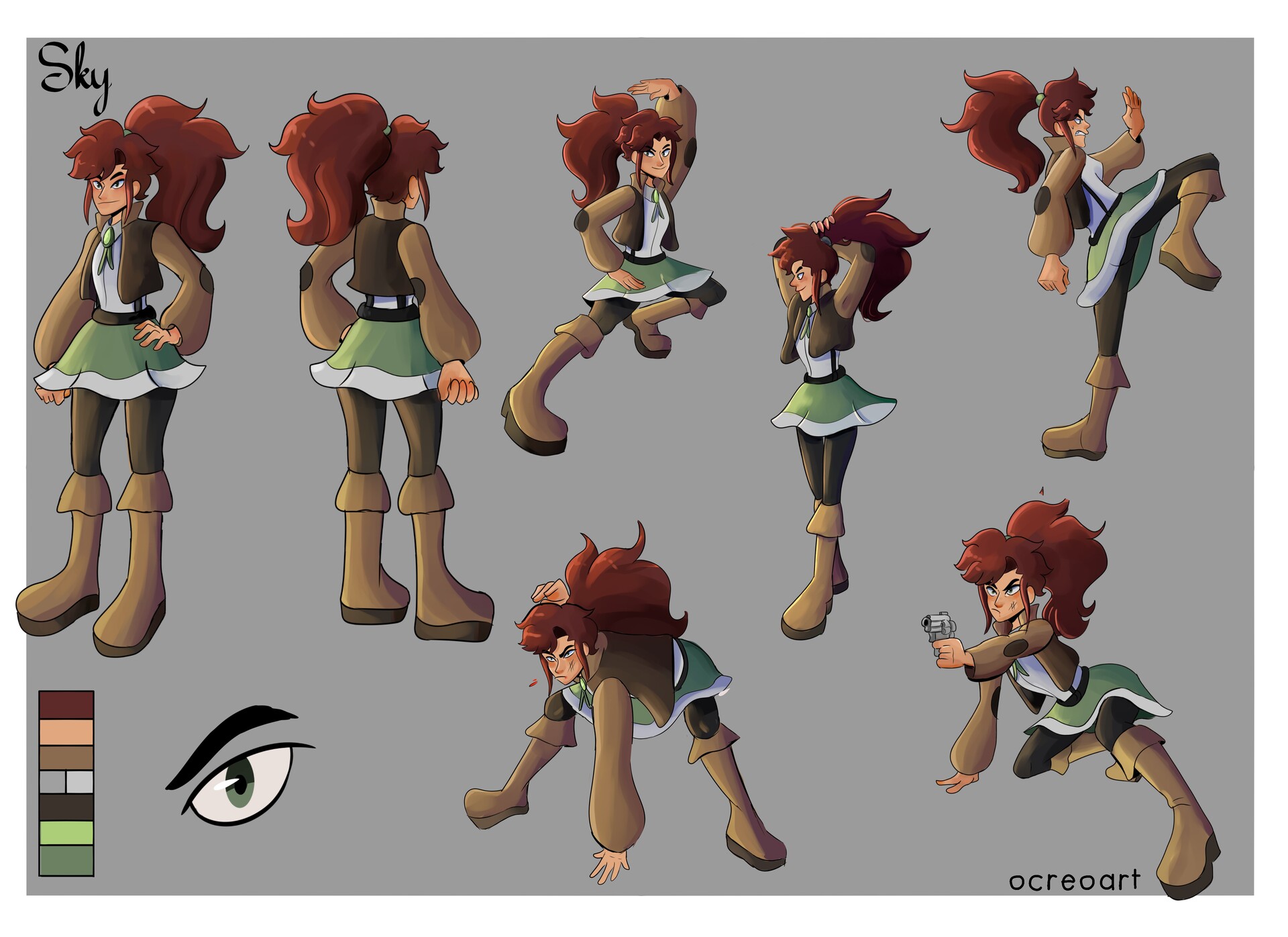 ArtStation - Sky Character Sheet