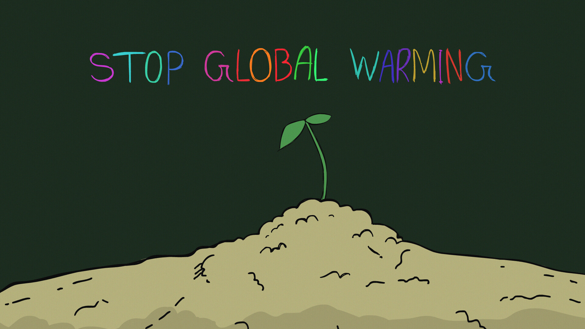 stop global warming poster