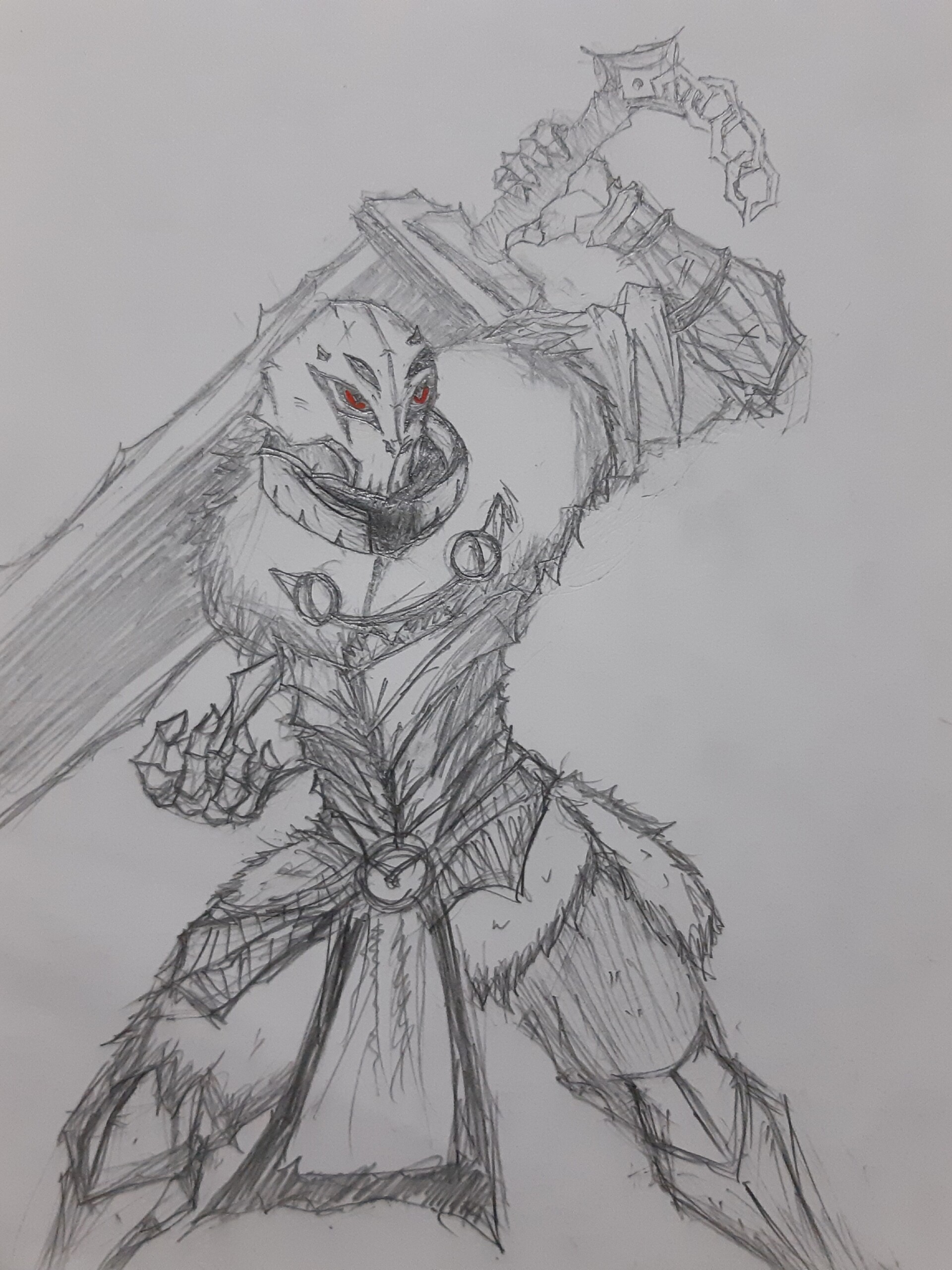 ArtStation - great sword warrior (Berserk inspired greatsword)