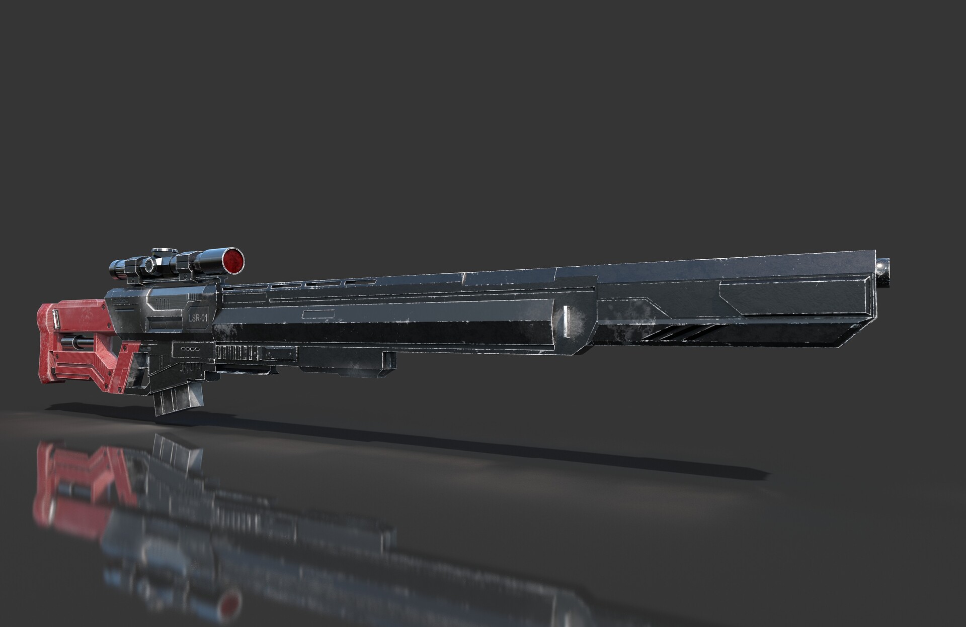 Timofey Alishin - Futuristic Sniper rifle