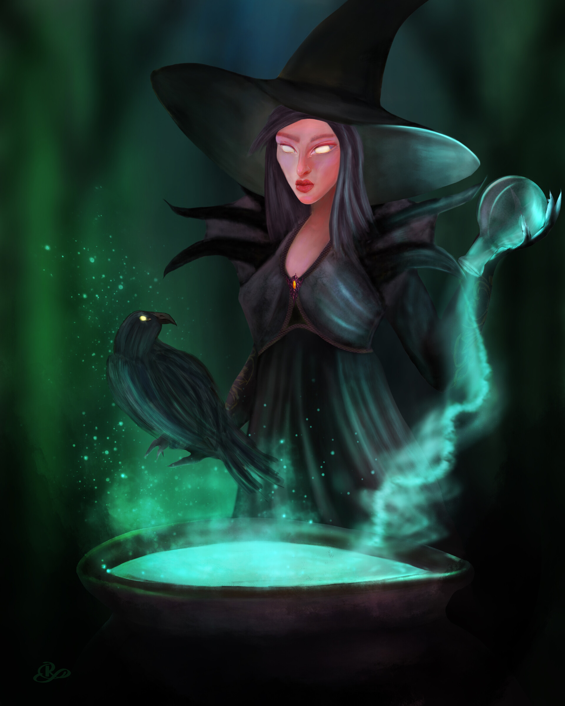 ArtStation - witch in the forest