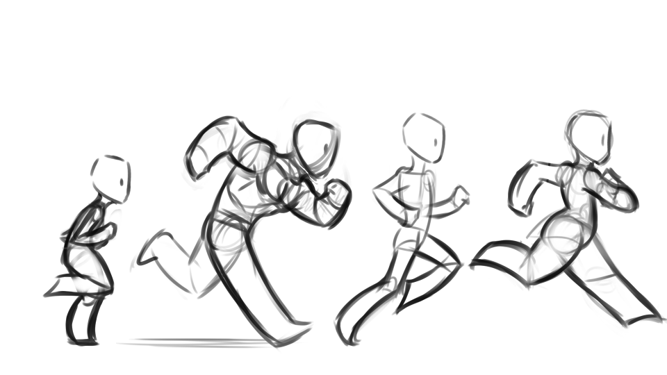 running cycle animation reference