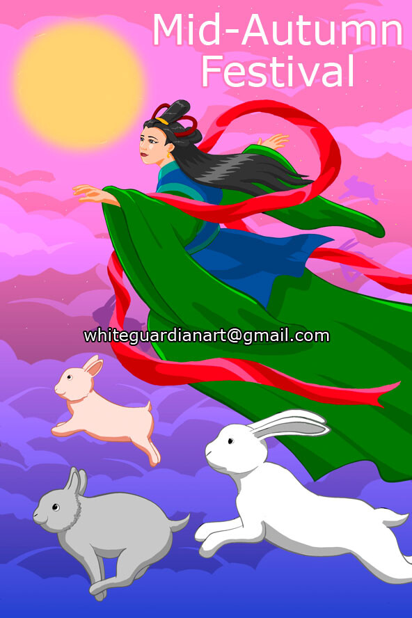 ArtStation - Chang Er and Rabbits