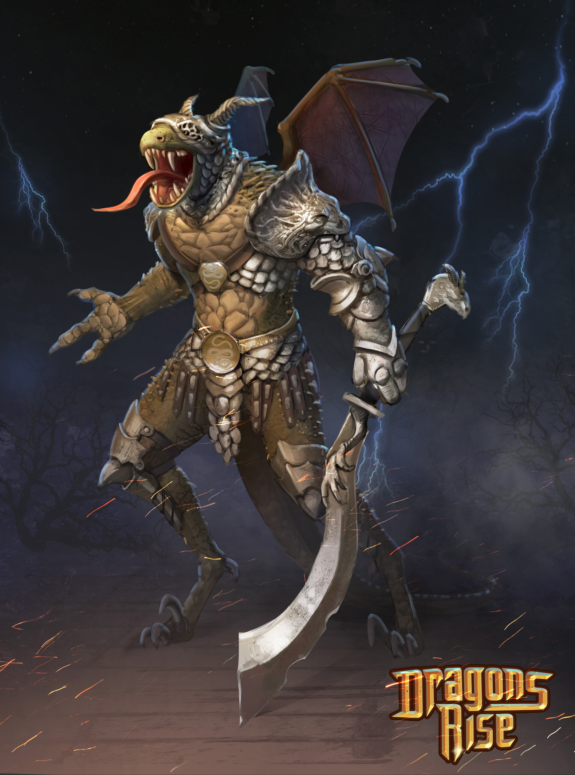 ArtStation - Dragon soldier "Dragon Rise"