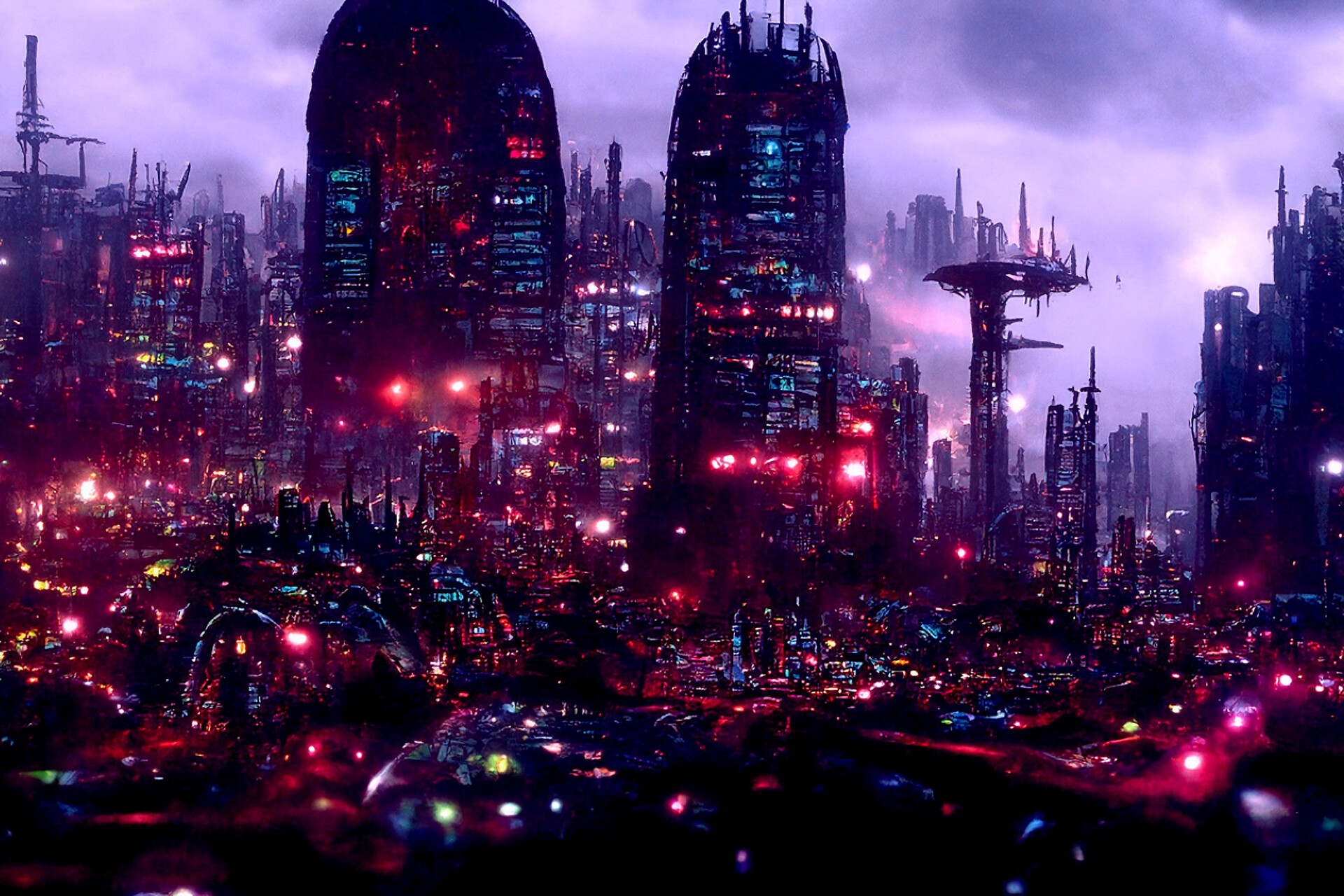 Alien City Wallpaper