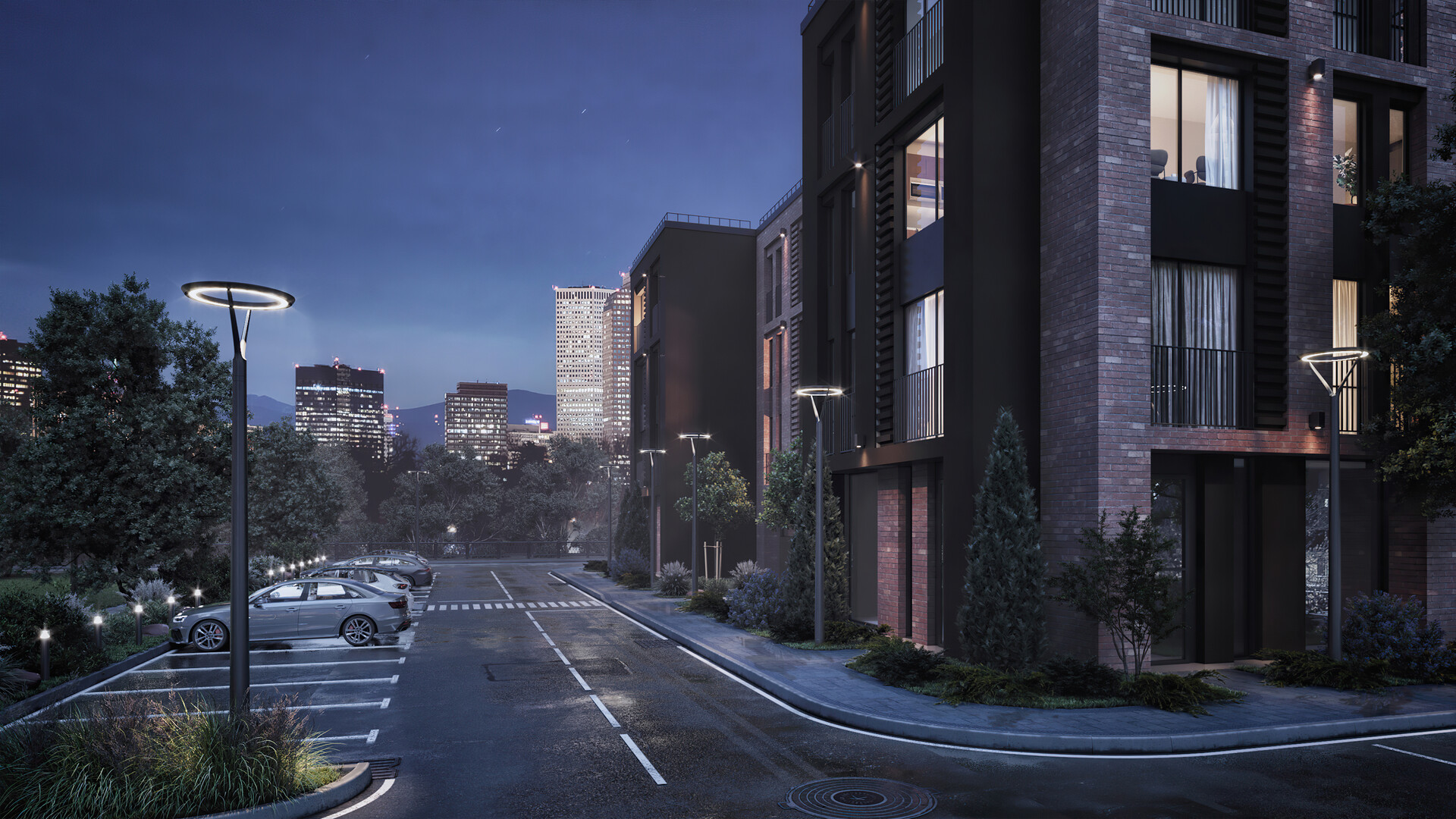 ArtStation - Street Lamps 3D Rendering Project