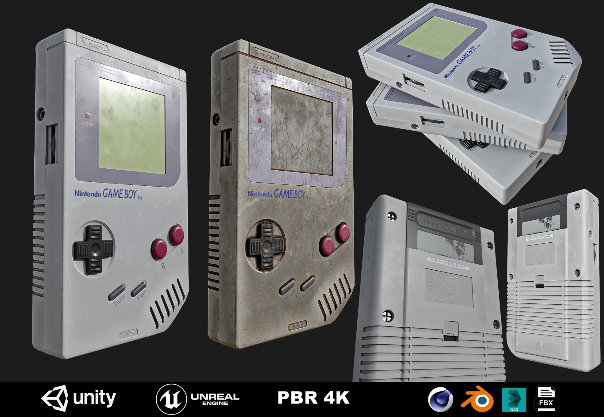 ArtStation - GameBoy PBR 4K