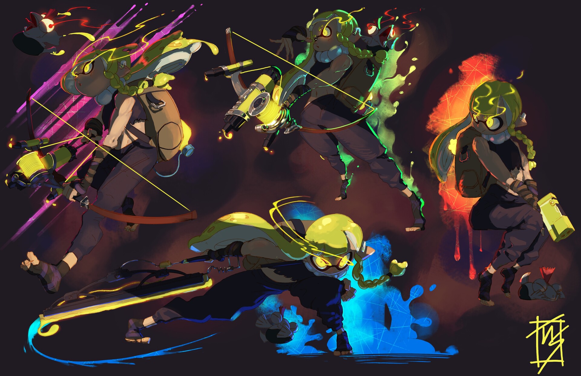 ArtStation - Splatoon 3 Agent fan art