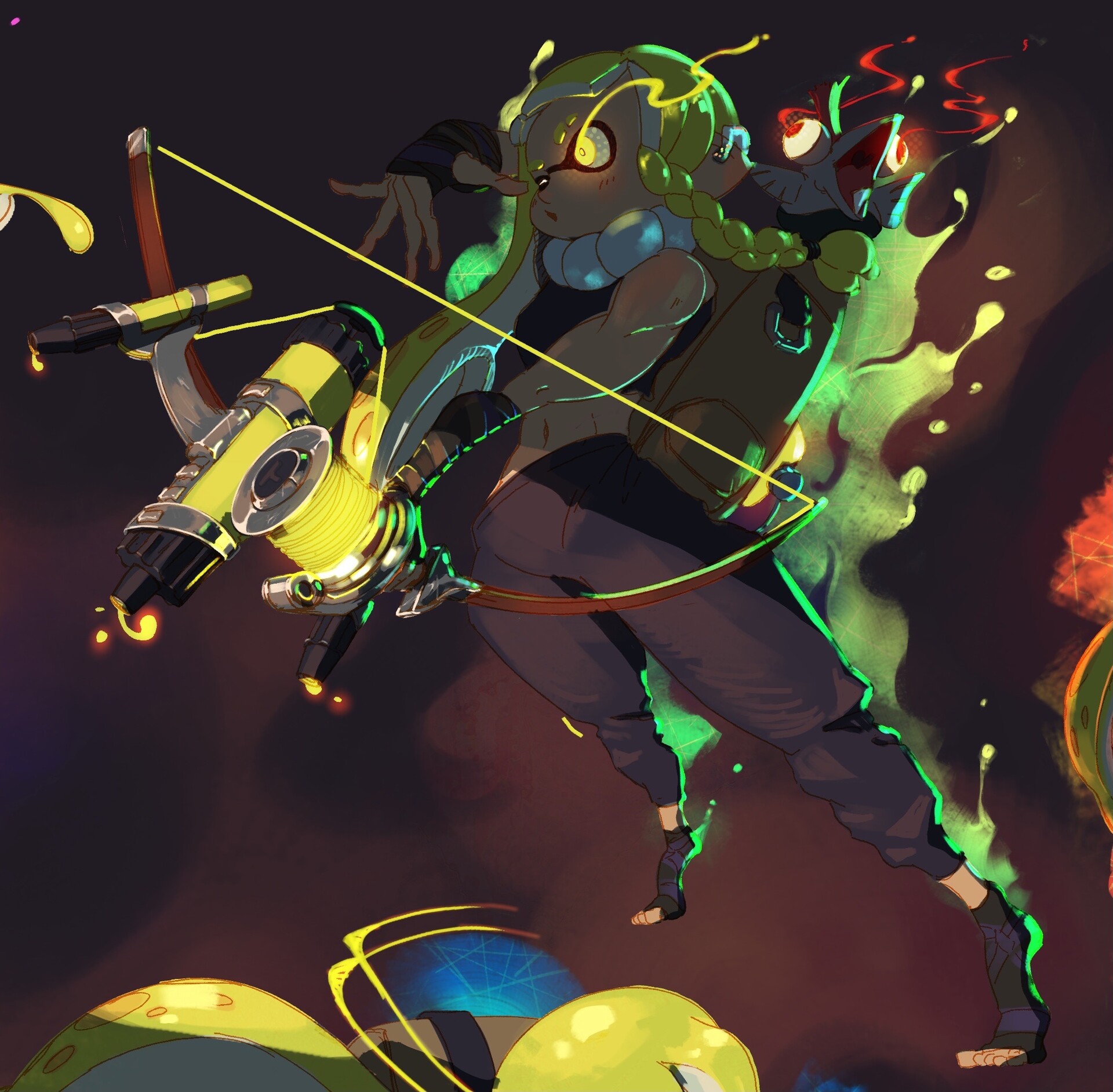 Trevor Shields - Splatoon 3 Agent fan art