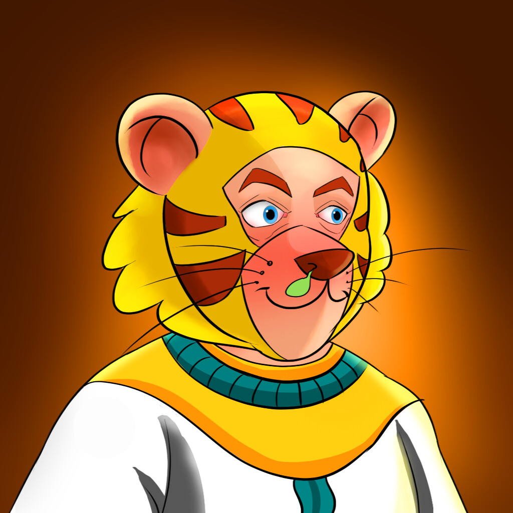 ArtStation - Funny Tiger NFT Art