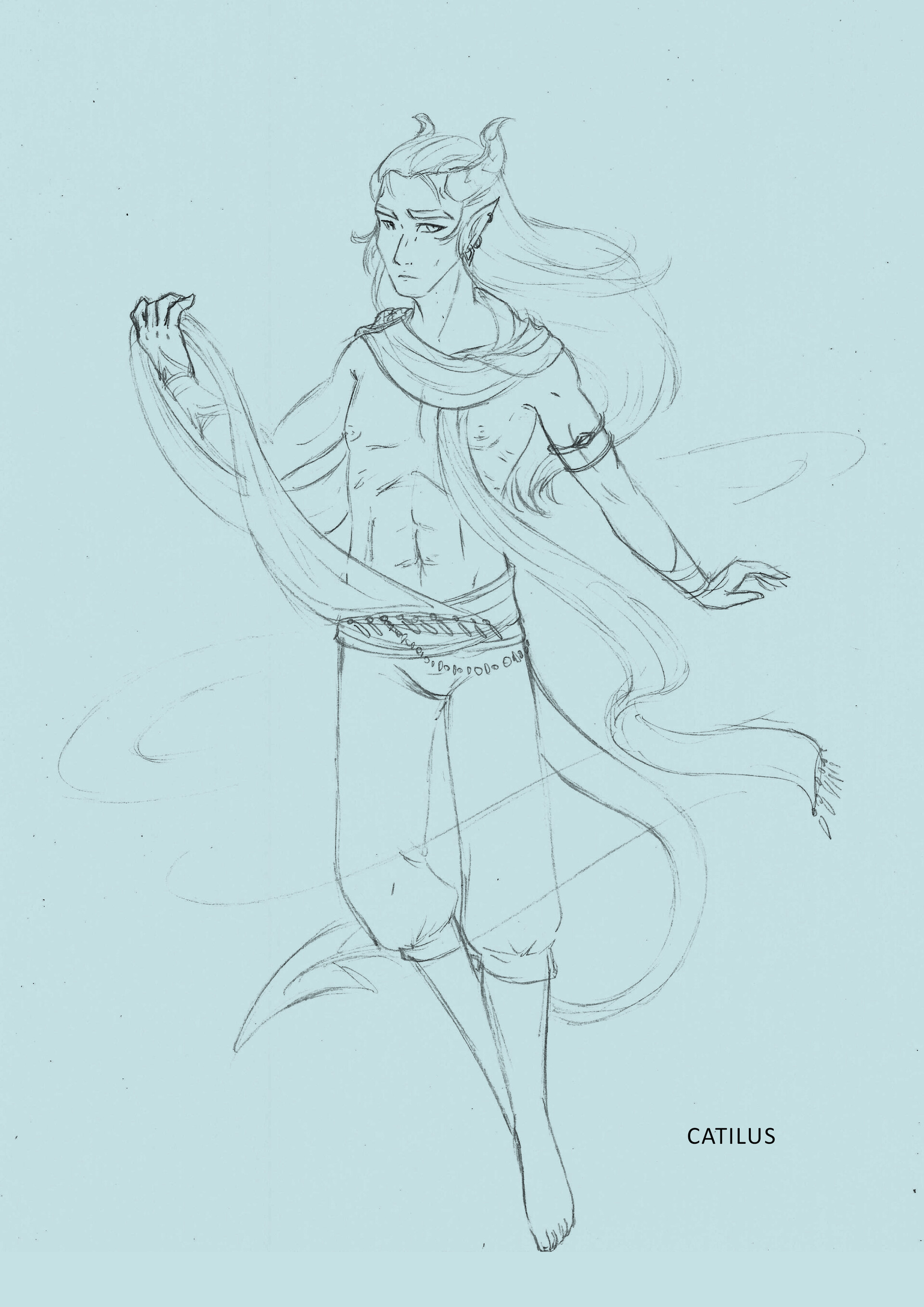 ArtStation - Arif the Mage, Half-Demon Warlock of the Genie (secretly a ...