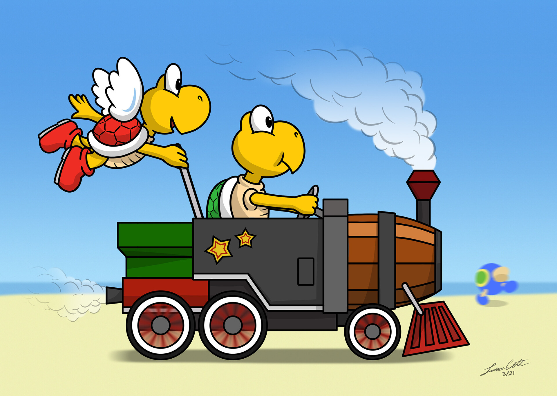 ArtStation - MKDD Barrel Train