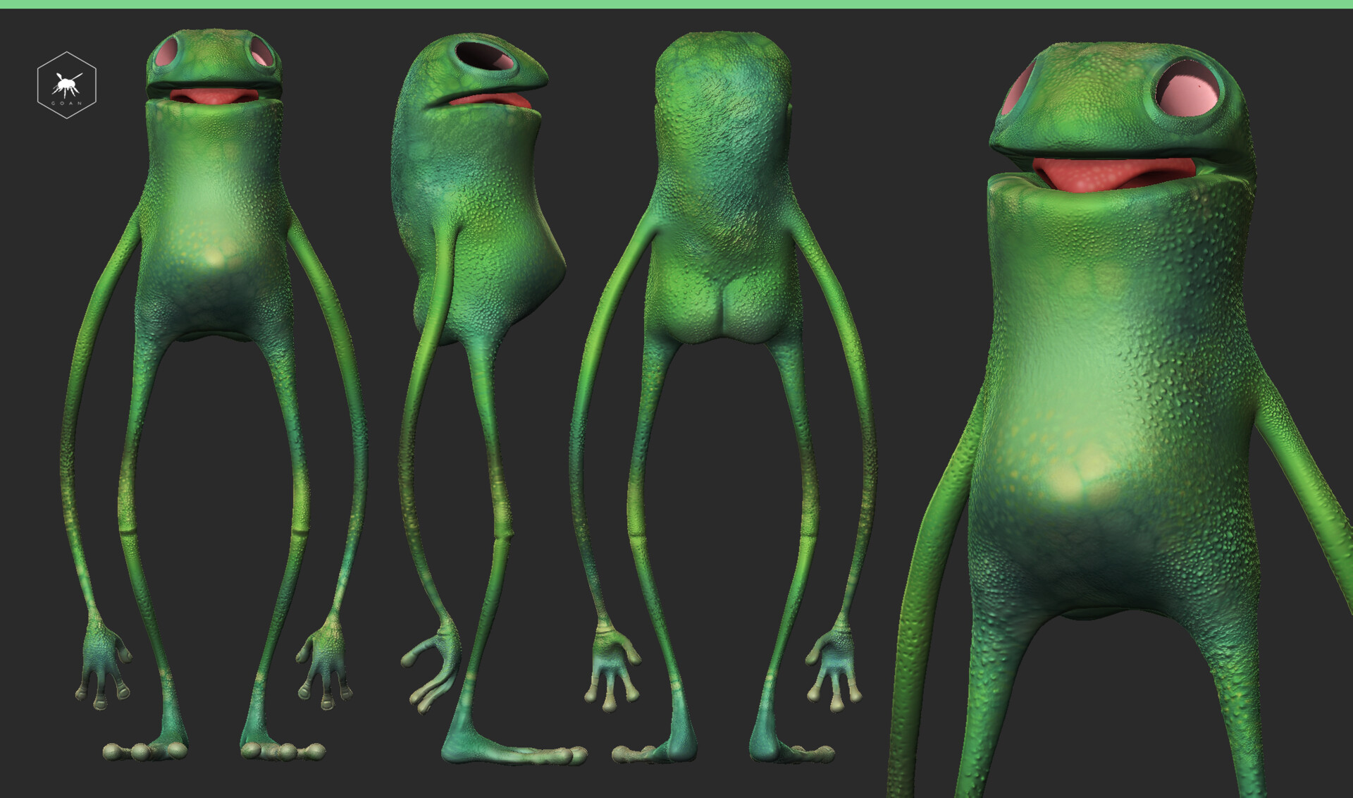 ArtStation - Hey Guys! This is a frog sculture based on the funny and ...