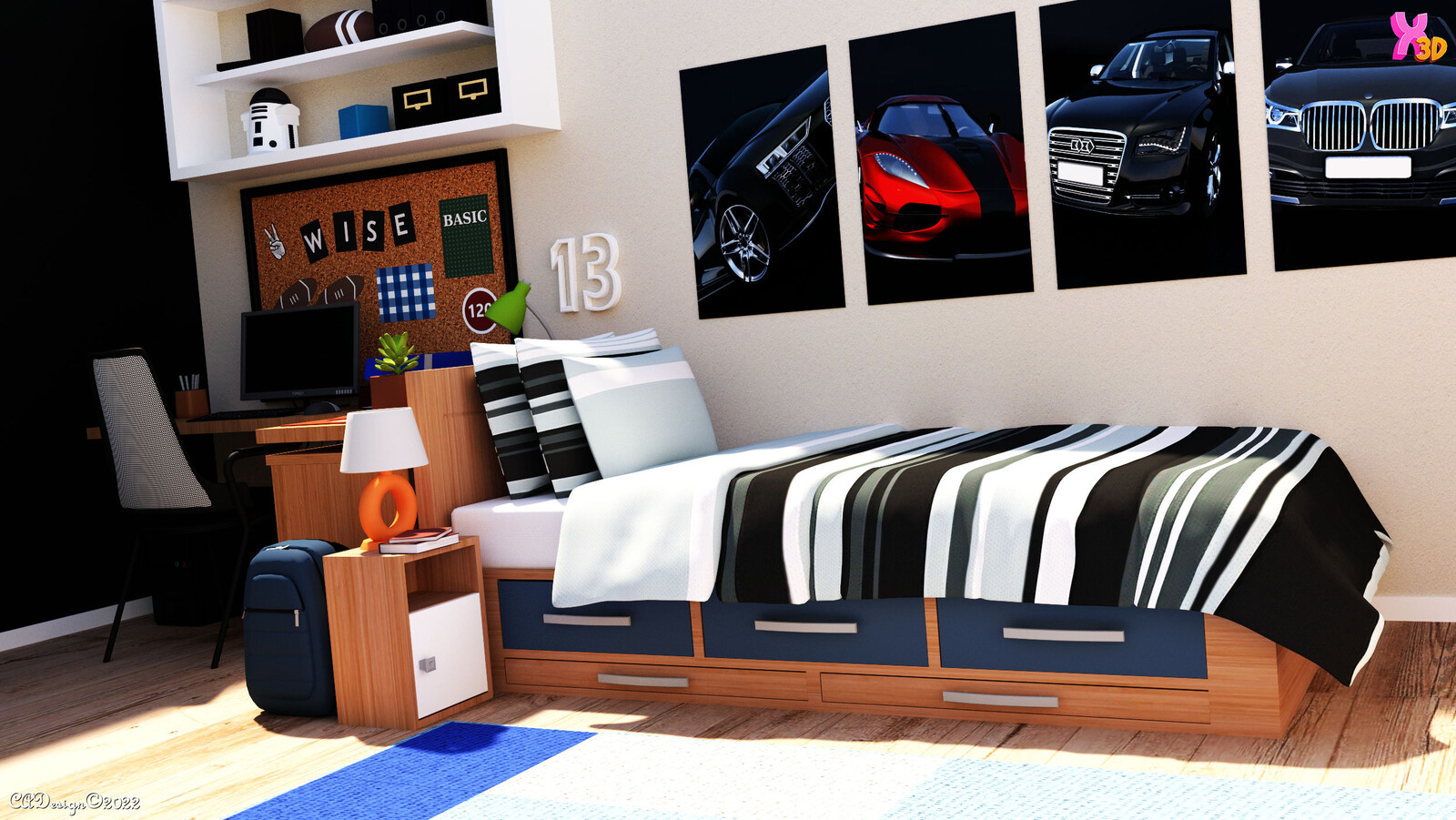 Xtreme3D Studio - Boys Dorm Room by TruForm