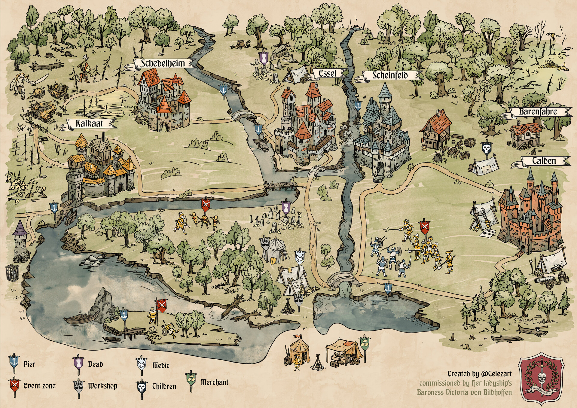 Oleg Seleznev - Warhammer Fantasy medieval map