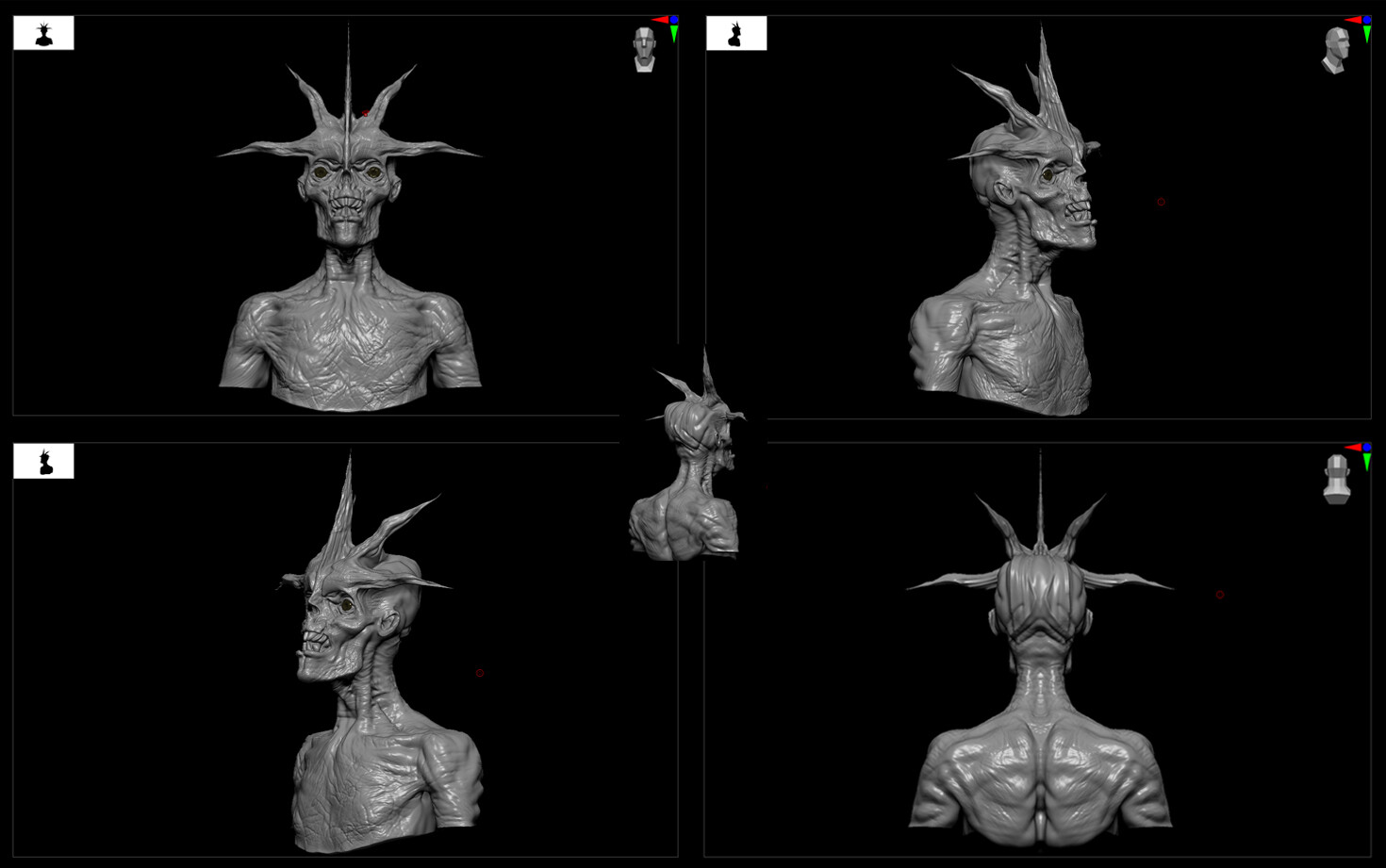 ArtStation - Zbrush monster sculpting