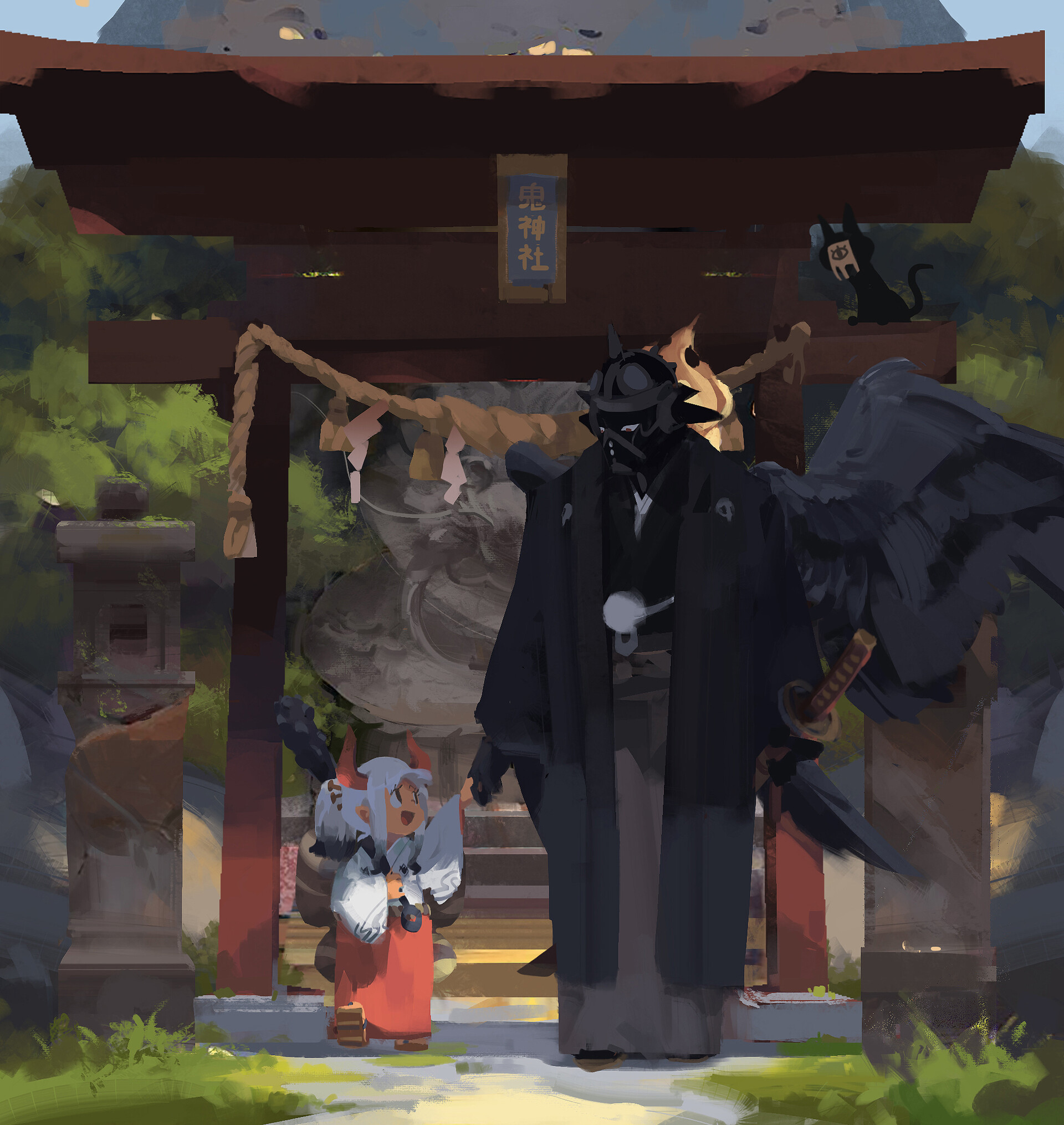 ArtStation - Oni Princess & King