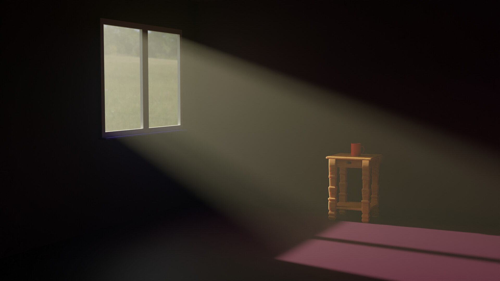 ArtStation - Light Rays through the window.