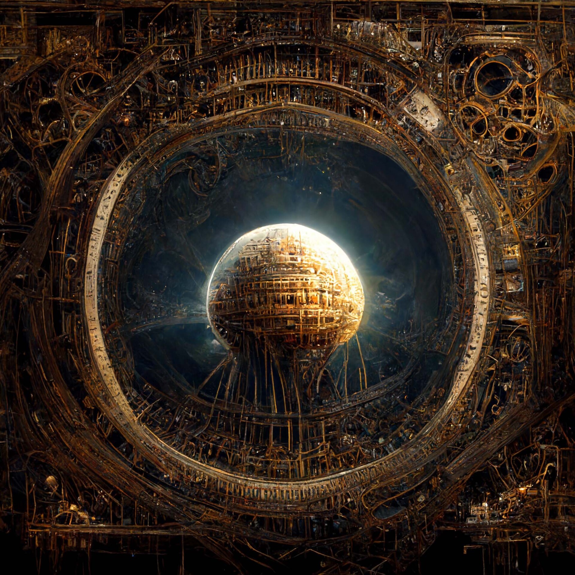 ArtStation - Steampunk Dyson Spheres