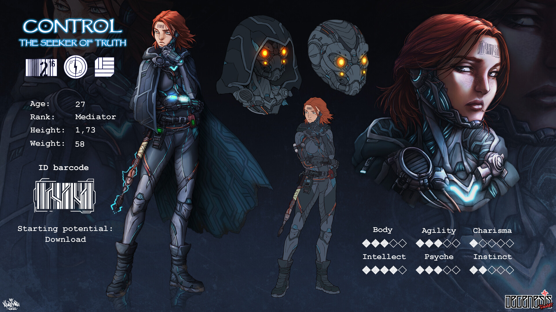 Paolo Gaudiomonte (Kurosaru) - Control - Degenesis fanart OC