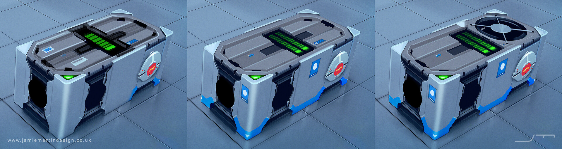 Jamie Martin - Space Station: Factory Modules - concept art