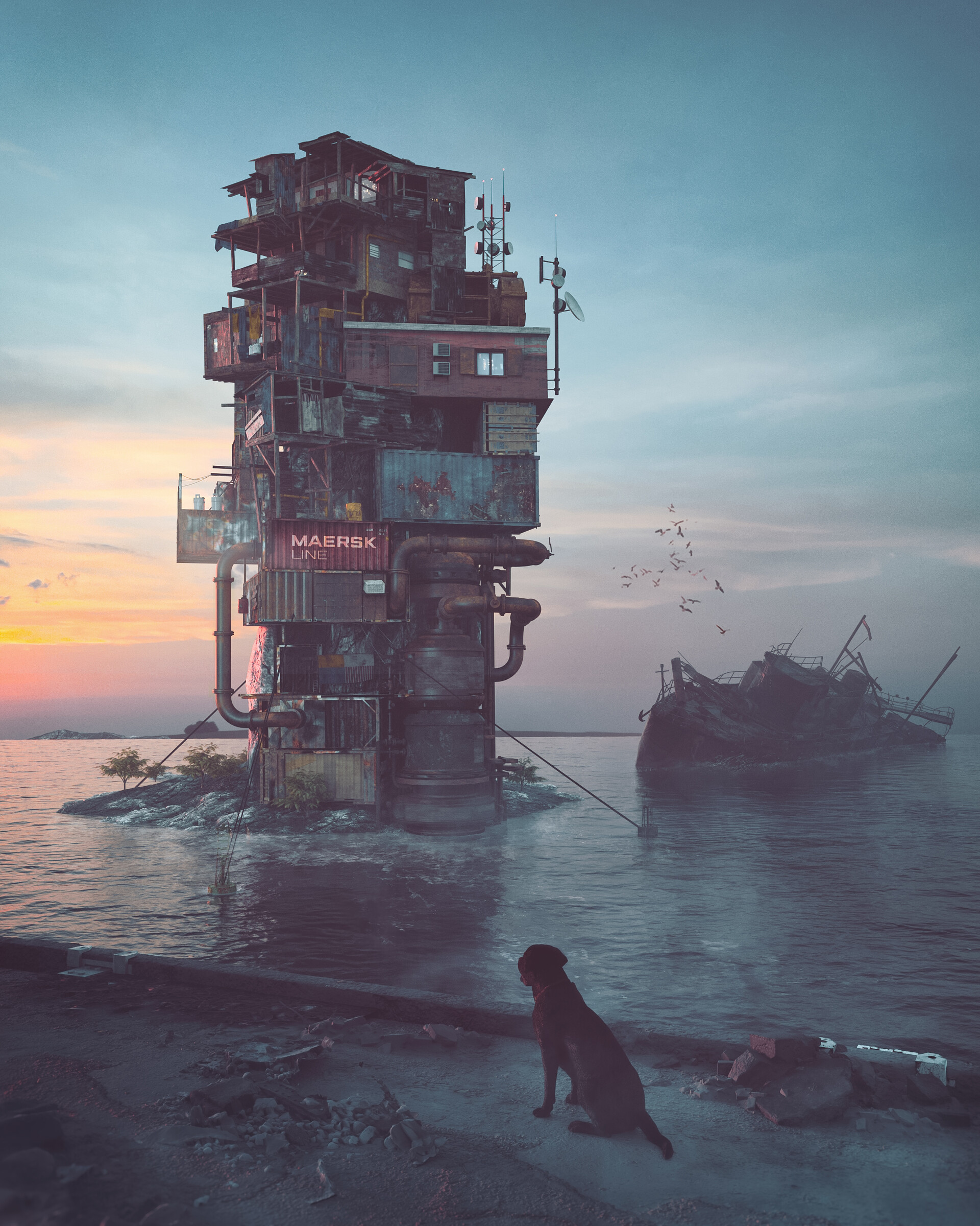 ArtStation - :: Sea shelter