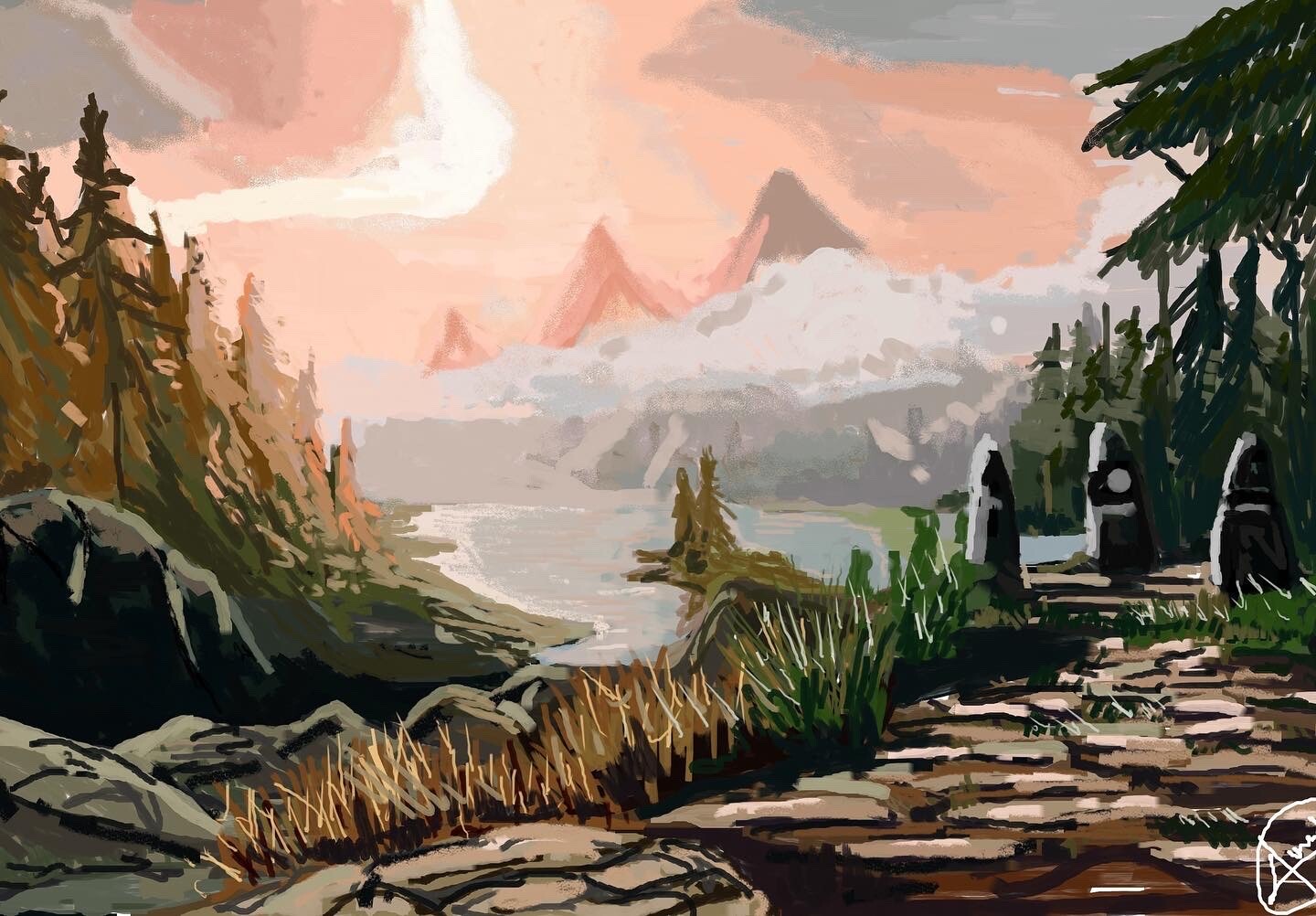 Microsoft Paint Art Landscapes