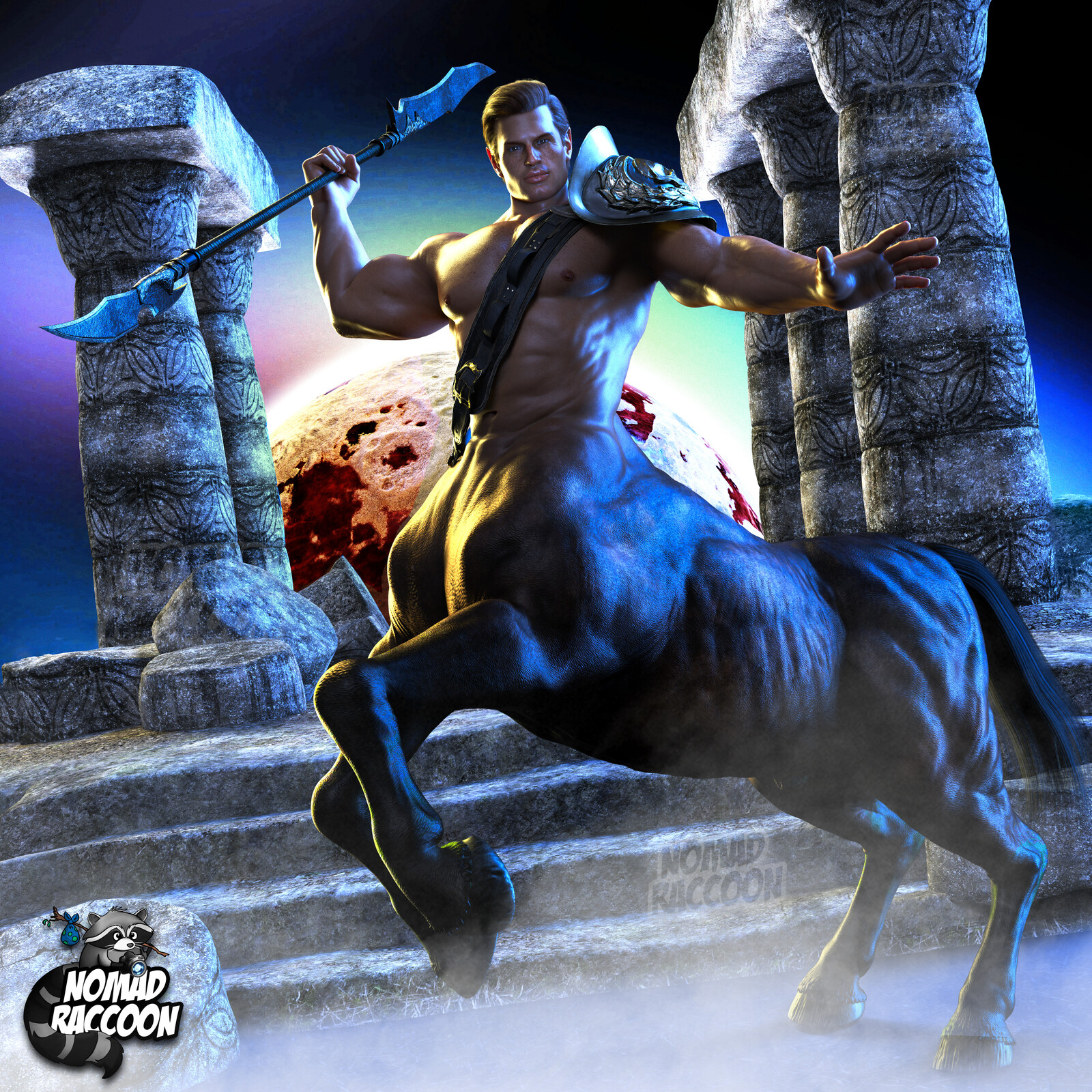 Nomad Raccoon - Heart of a Centaur (promo art)