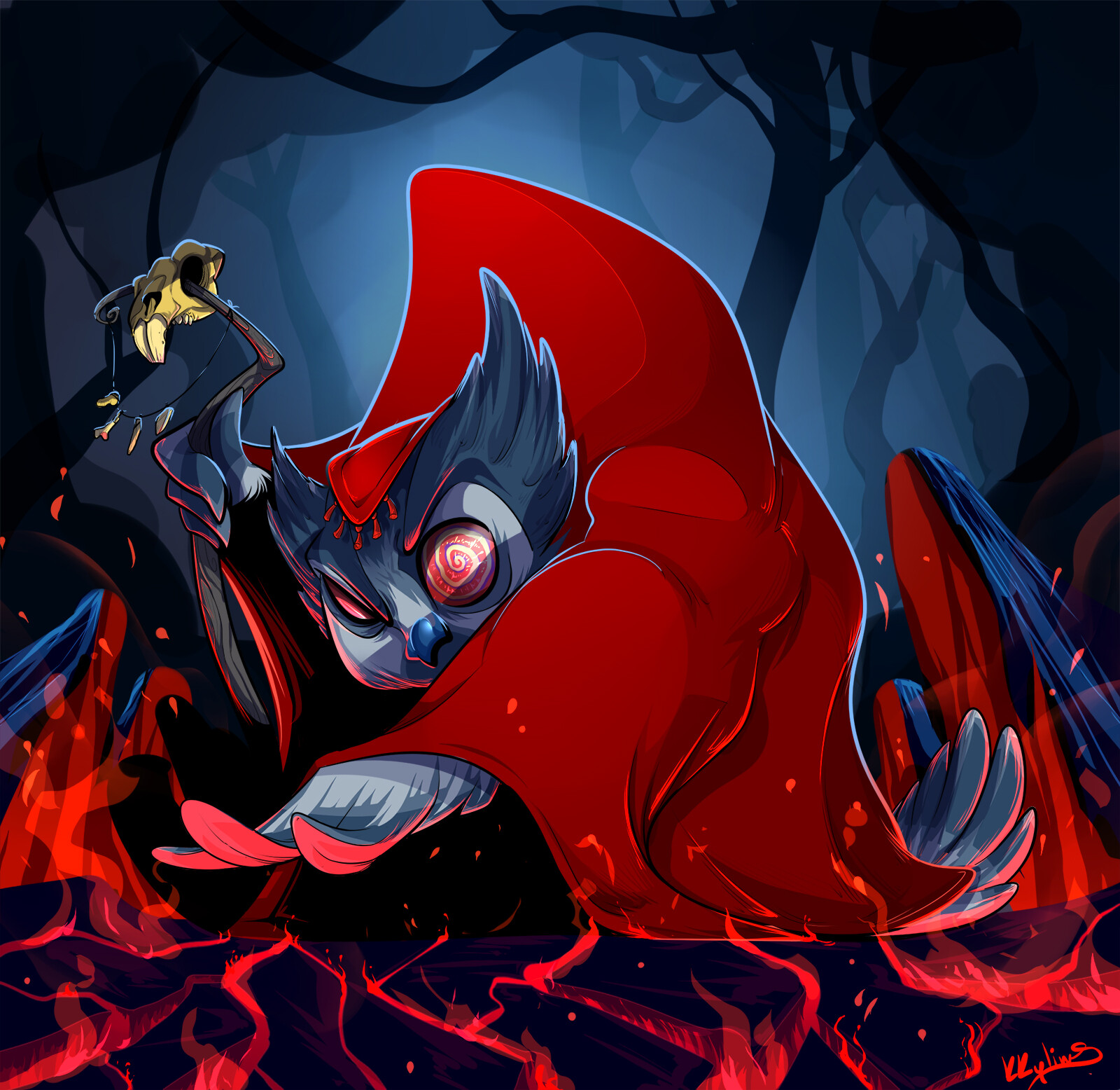 ArtStation - Owl Warlock