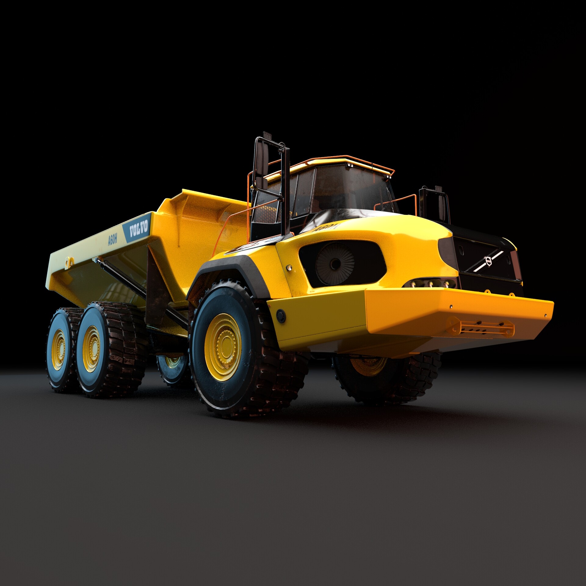 ArtStation - 3D Model of Volvo Mining Truck