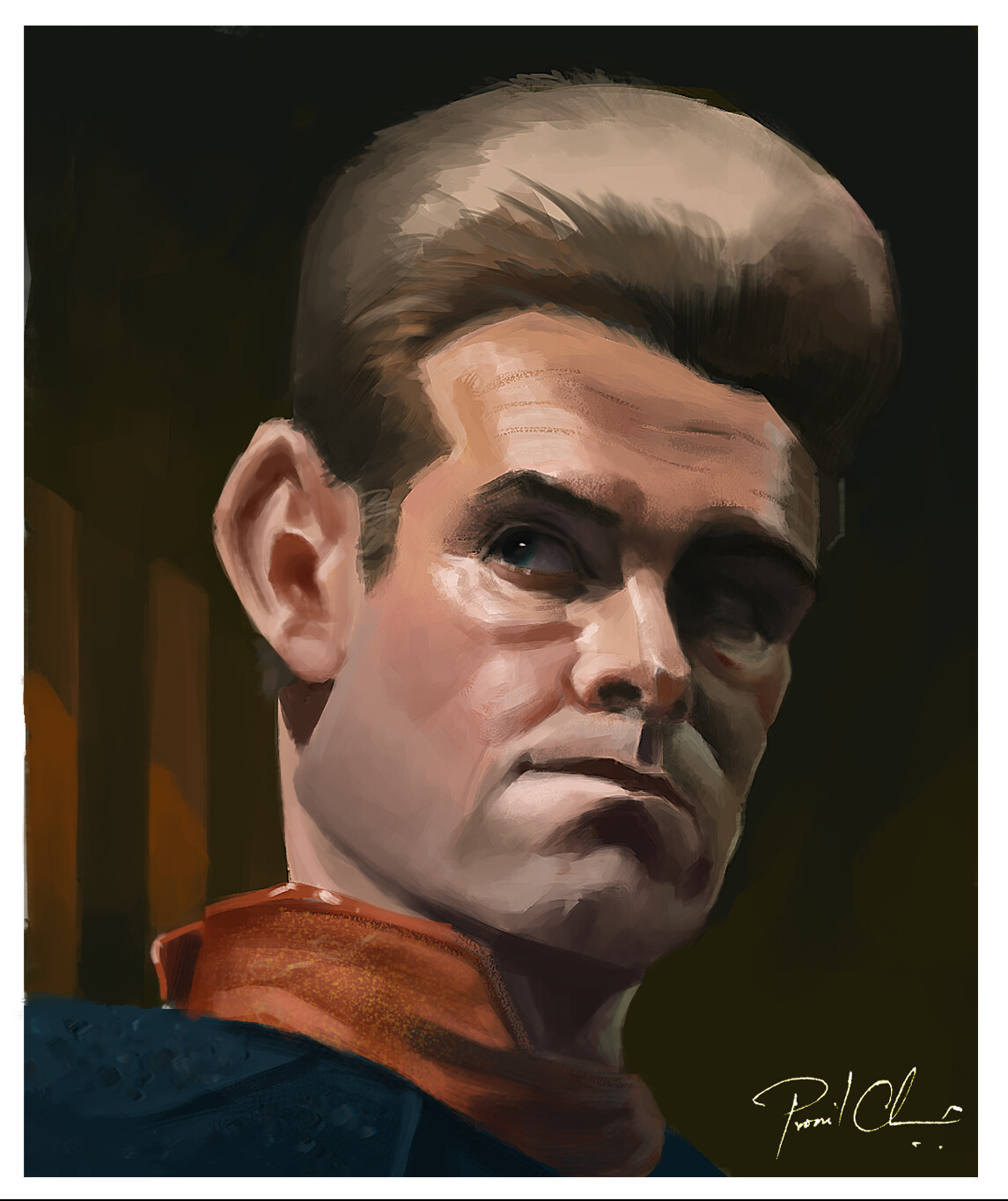 ArtStation - Stylized Portrait of Homelander, Unmesh Dinda & Penguinz0