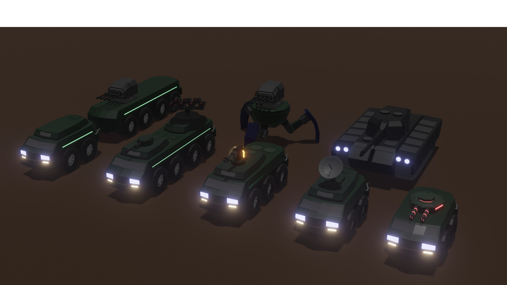 ArtStation - Low-poly modular vehicles