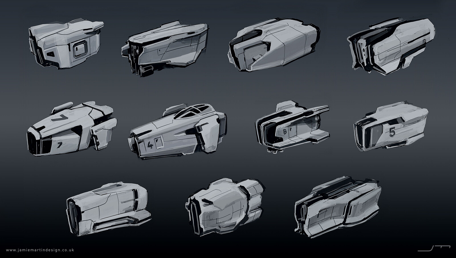 Jamie Martin - MCA-2B 'Camel' Heavy-Hauler Shuttle Craft - spaceship ...