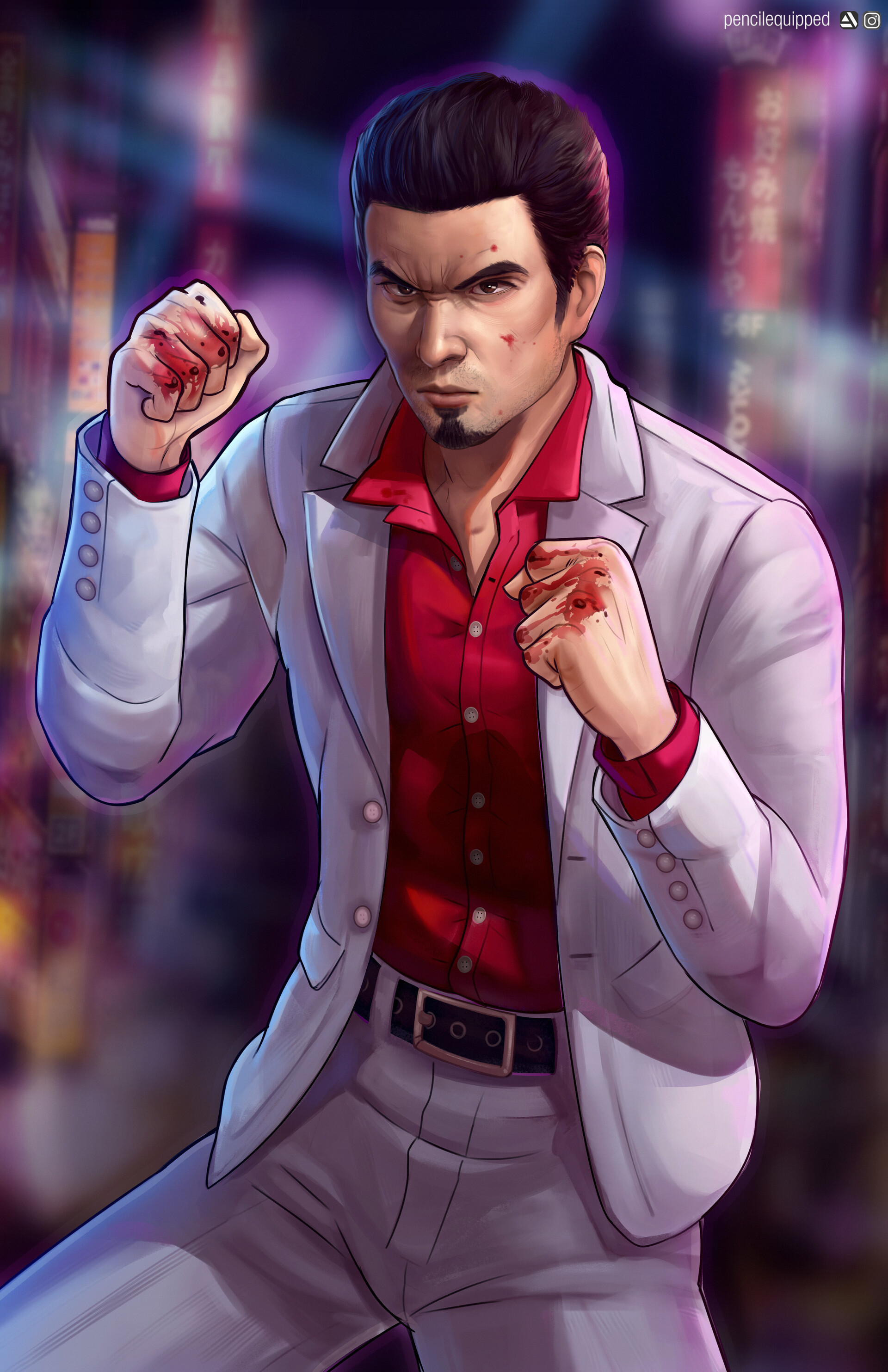 Artstation Kiryu Kazuma Yakuza