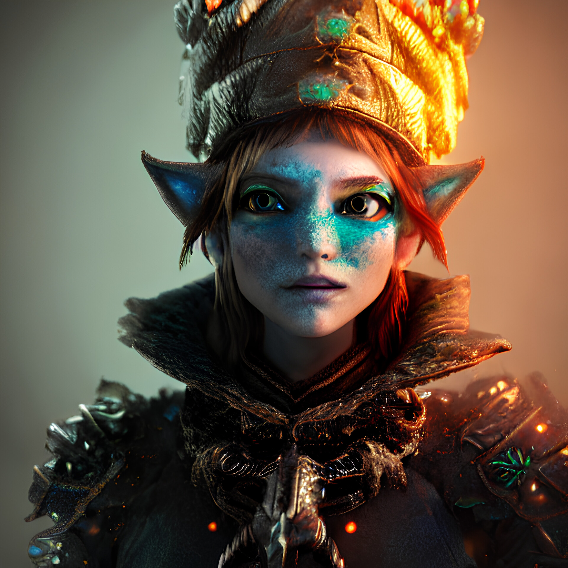 ArtStation - Frostpunk Elf Queen Katrinela