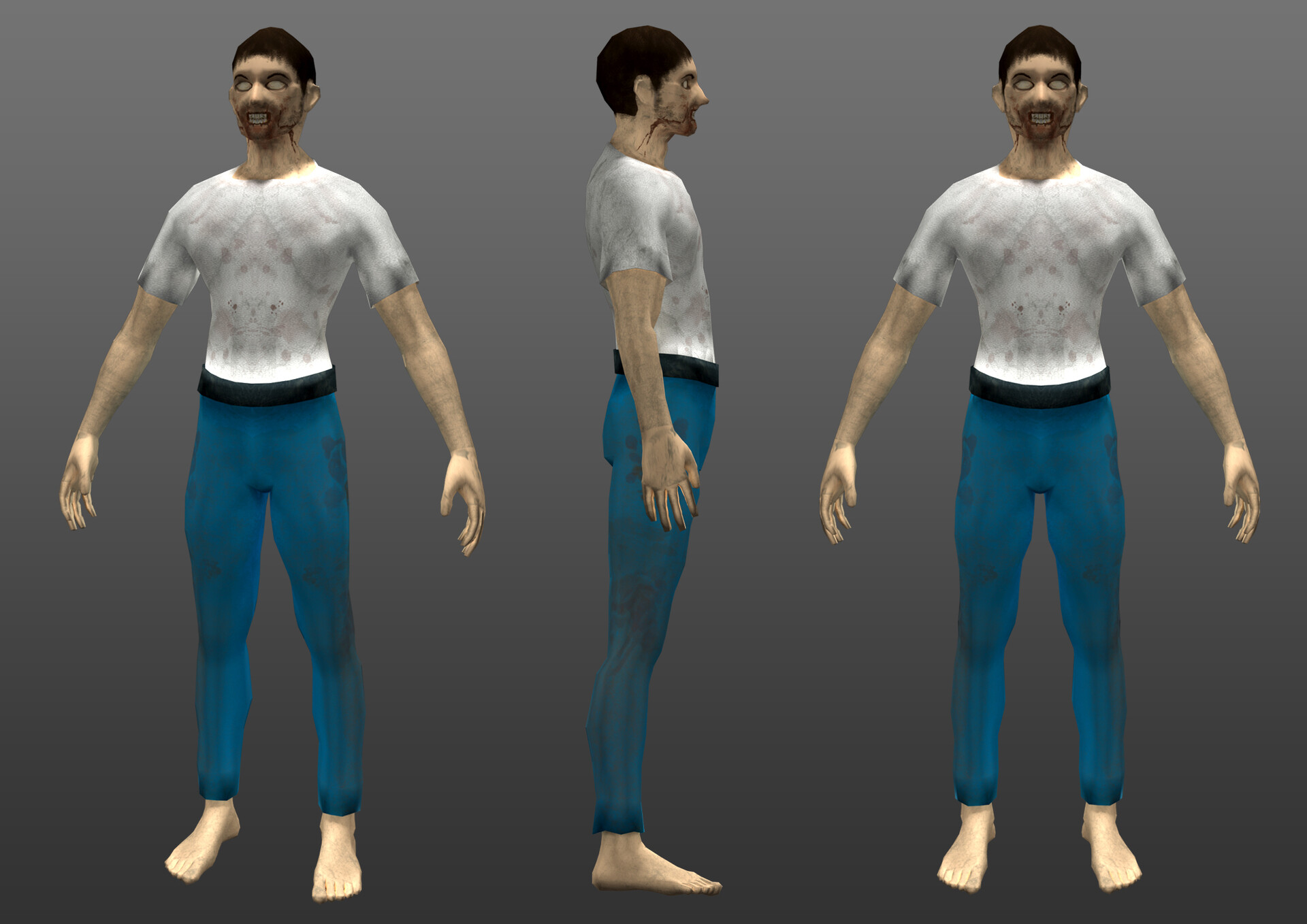 ArtStation - LowPoly 3d Zombie