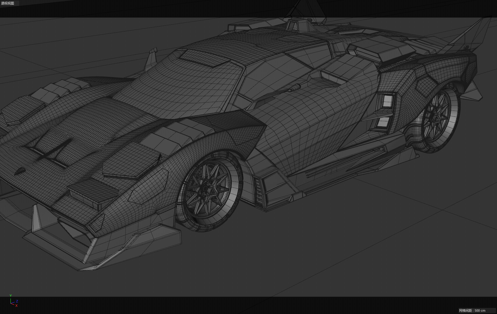 King Su - QQ Speed X Lamborghini Countach LP400/Car 3D Modeling