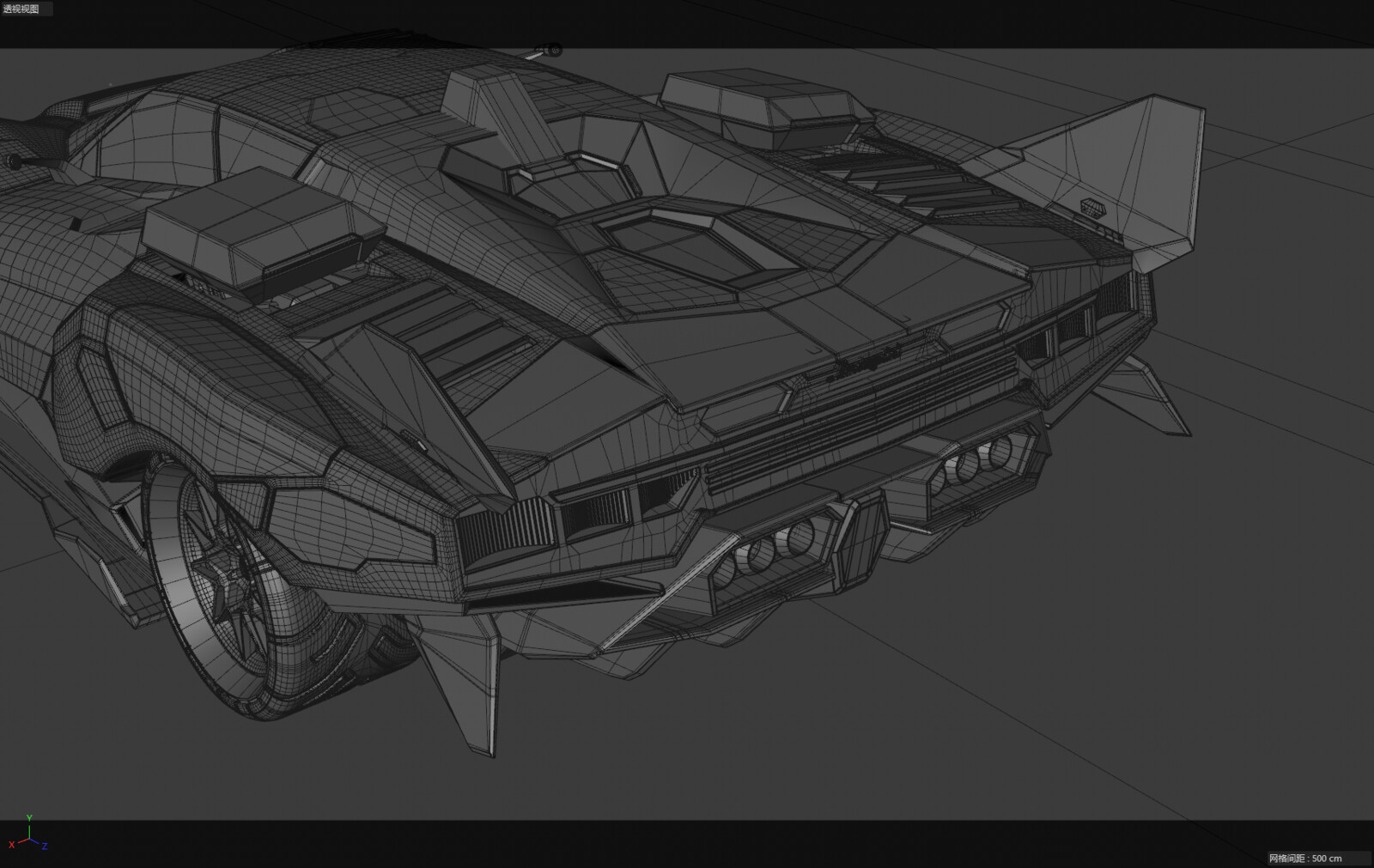 King Su - QQ Speed X Lamborghini Countach LP400/Car 3D Modeling