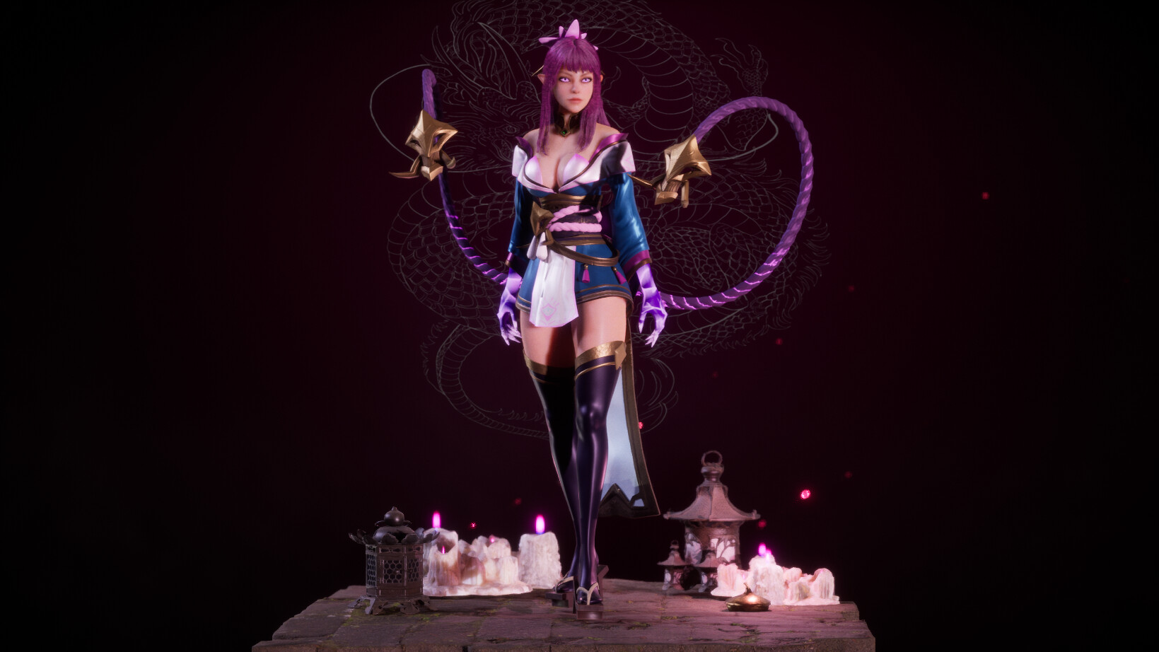 ArtStation - Spirit Blossom Evelynn 3D