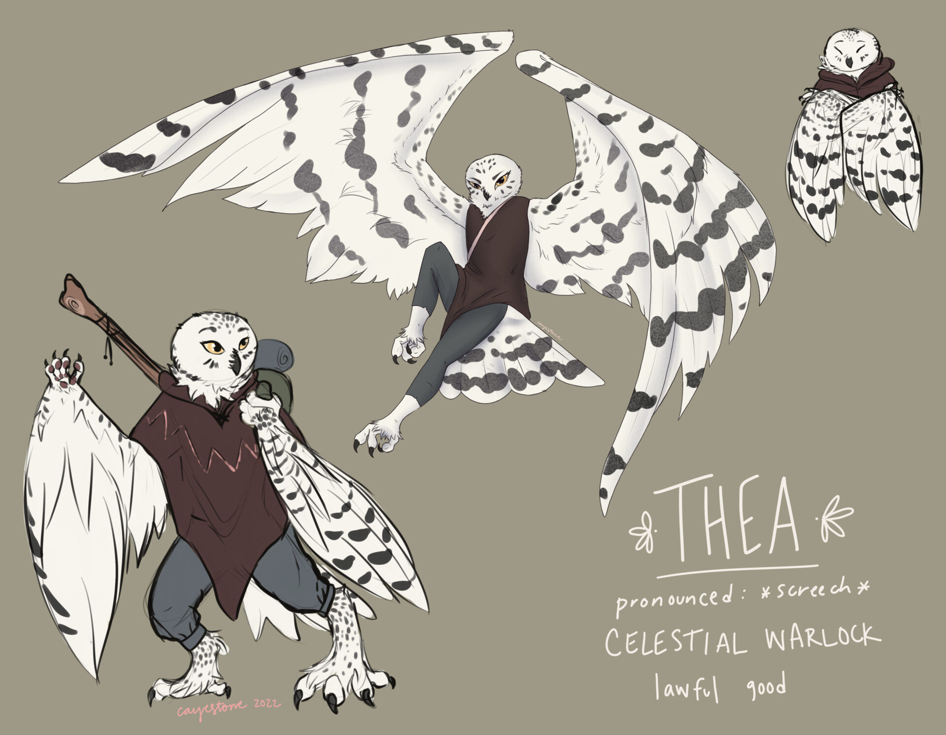 ArtStation - thea . dnd reference sheet