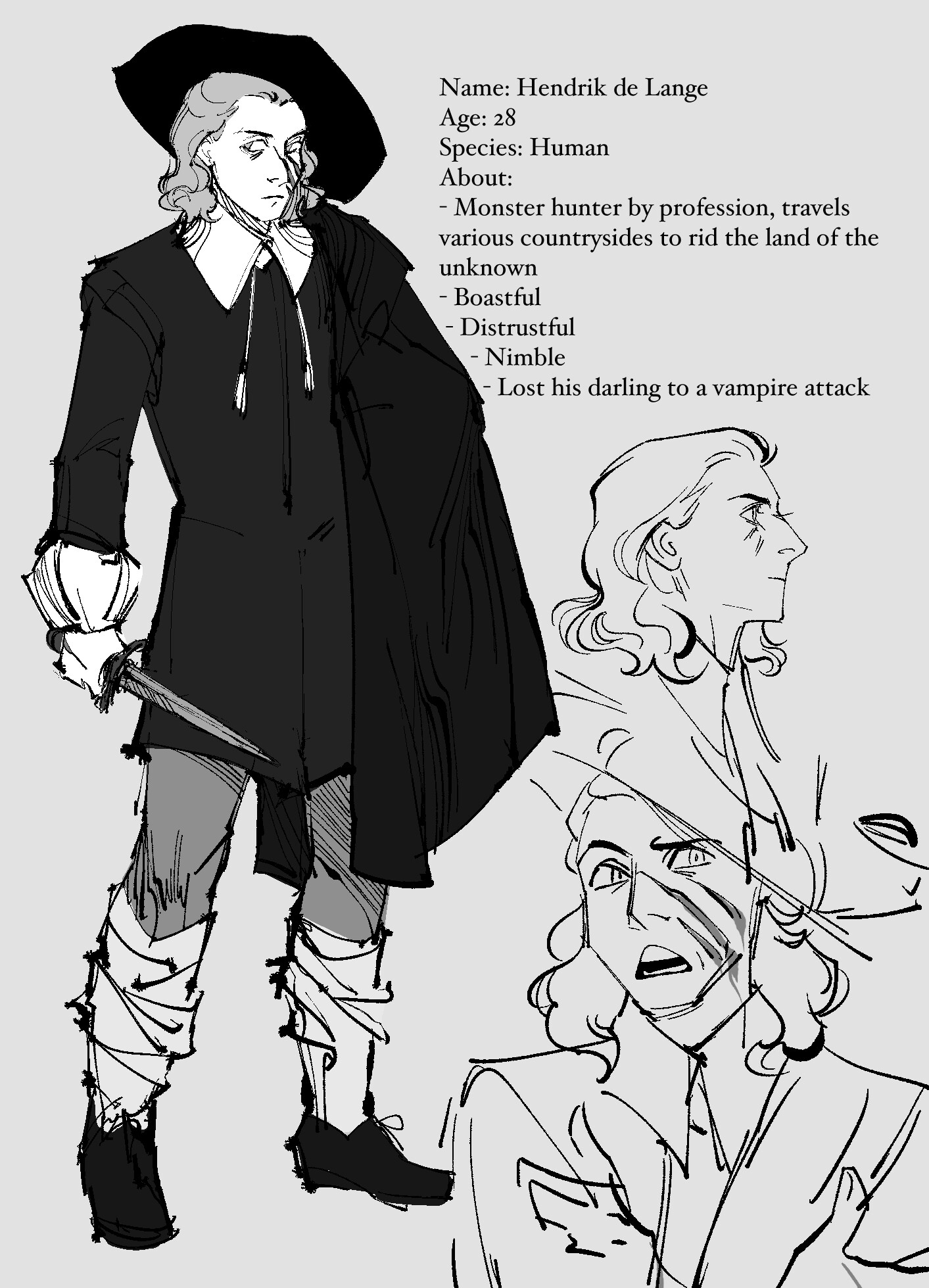 how to draw vendetta characters