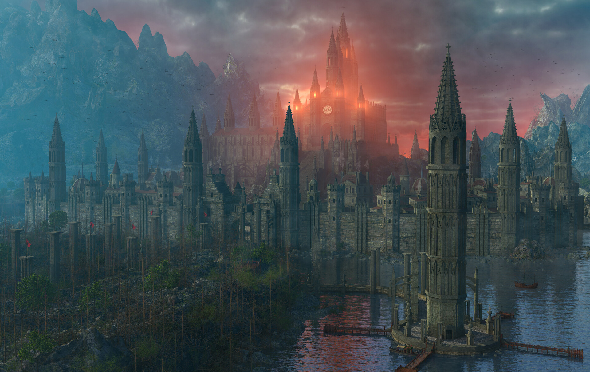 Futuristic Fantasy Castle