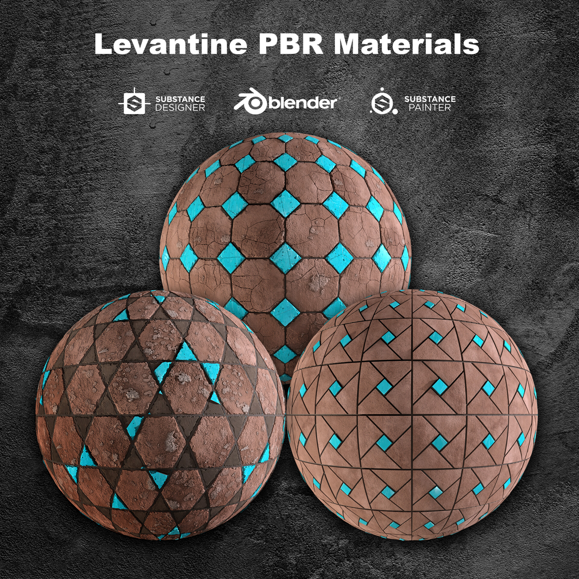 ArtStation - 30 High quality Levantine material+ SBS & SBSAR files, 10 ...