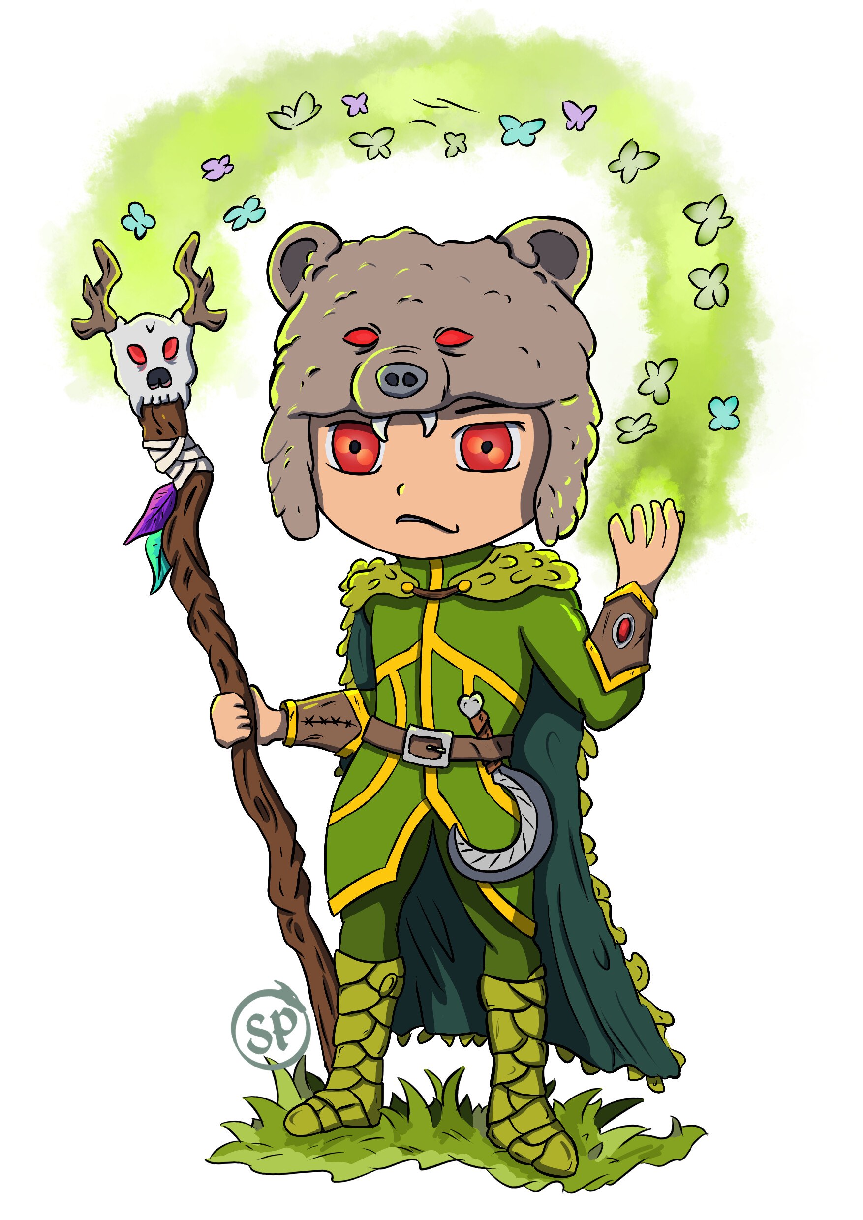 ArtStation - Druide - personnage de JDR pour ados