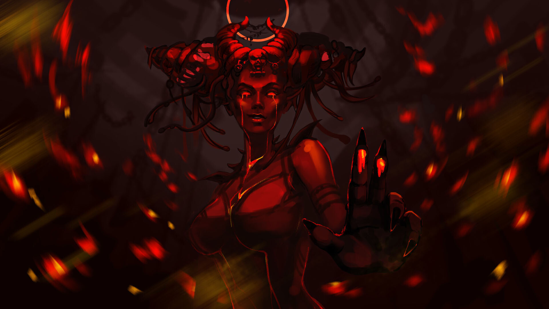 ArtStation - The dark goddess